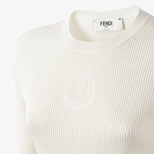 Fendi Fitted Silk And Cotton Jumper