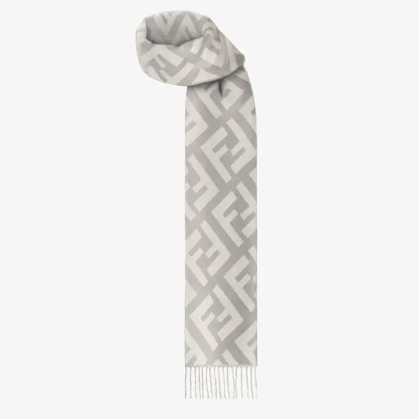 Fendi Ff Scarf - Grey