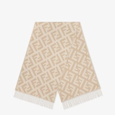 Fendi Ff Scarf - Beige