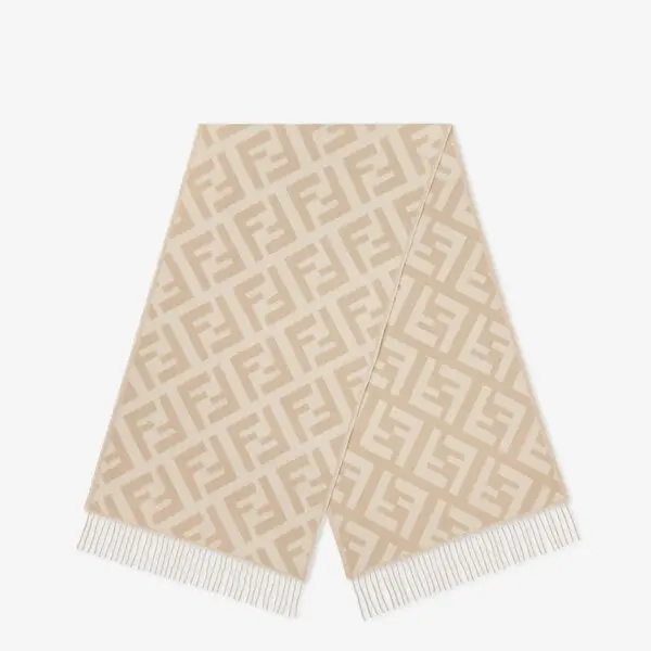 Fendi Ff Scarf - Beige