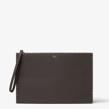 Fendi Selleria Flat Pouch - Brown