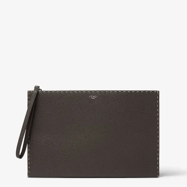 Fendi Selleria Flat Pouch - Brown