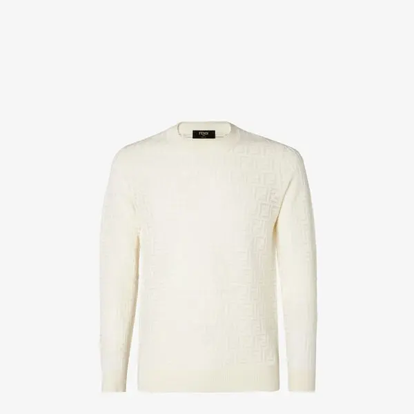 Fendi Regular Fit Pullover - White