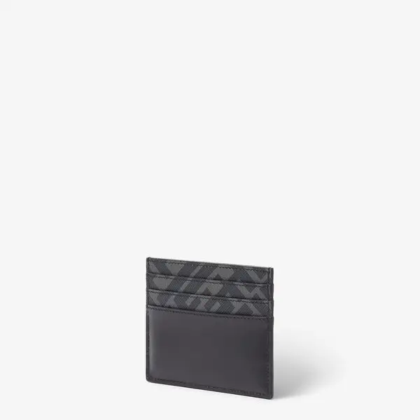 Fendi Ff Squared Card Holder - Black