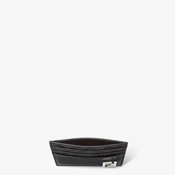 Fendi Ff Squared Card Holder - Black