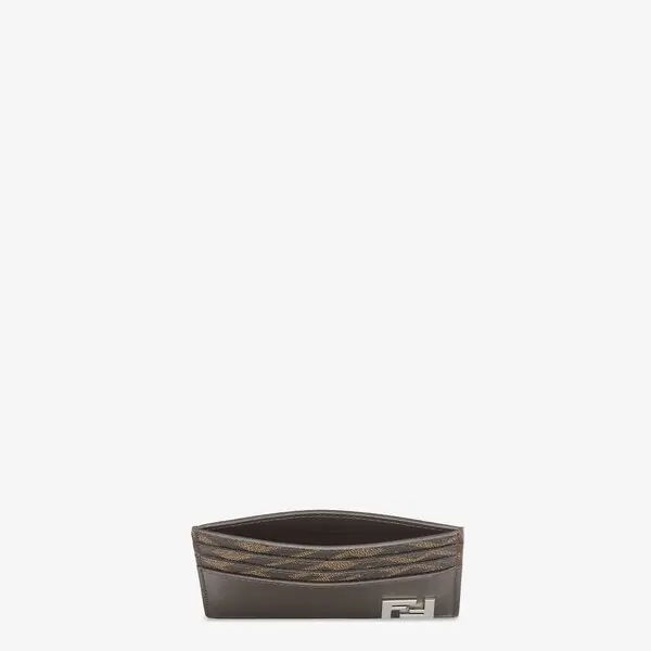Fendi Ff Squared Card Holder - Brown