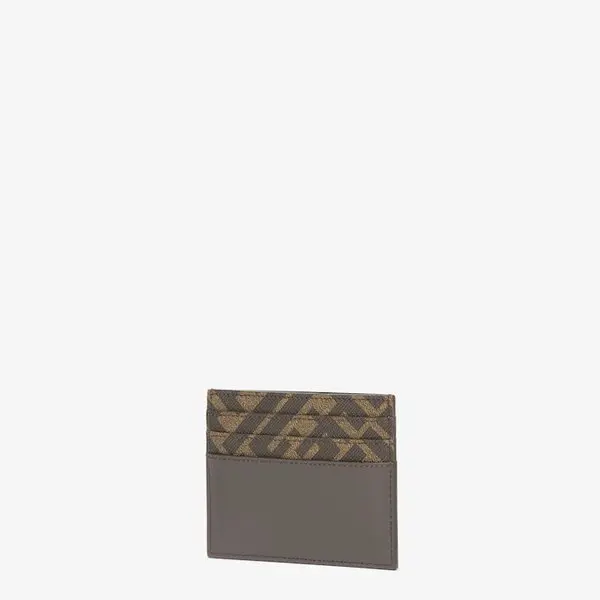 Fendi Ff Squared Card Holder - Brown