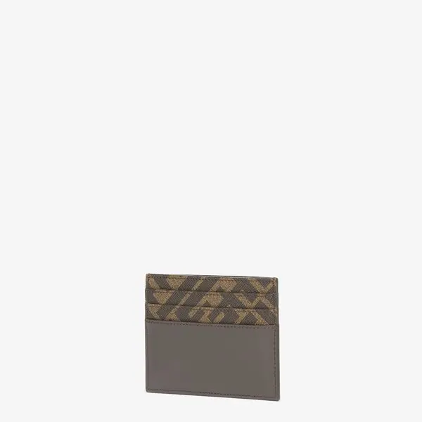 Fendi Ff Squared Card Holder - Brown