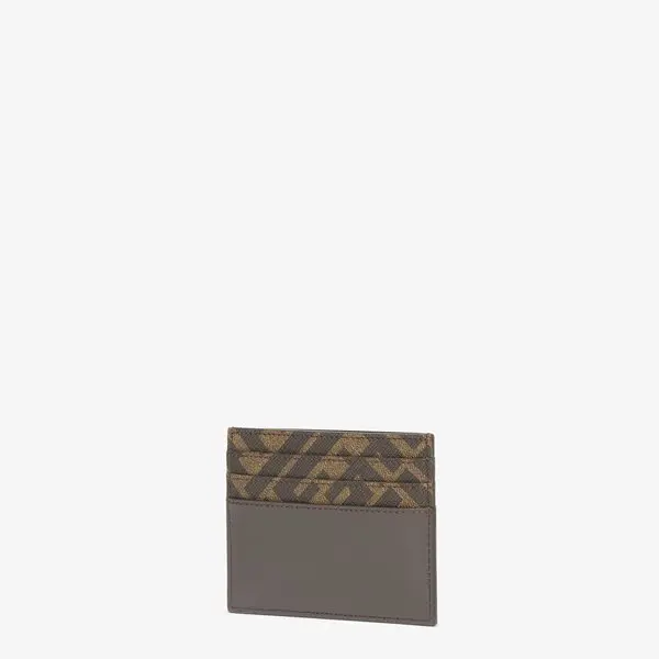 Fendi Ff Squared Card Holder - Brown
