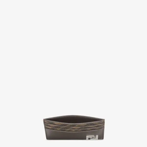 Fendi Ff Squared Card Holder - Brown