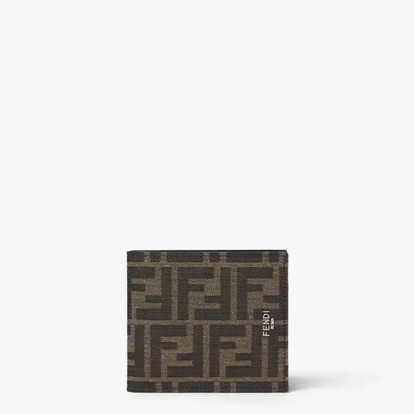 Fendi Ff Jacquard Wallet - Brown