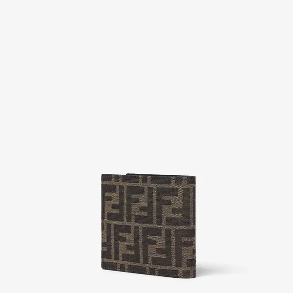Fendi Ff Jacquard Wallet - Brown