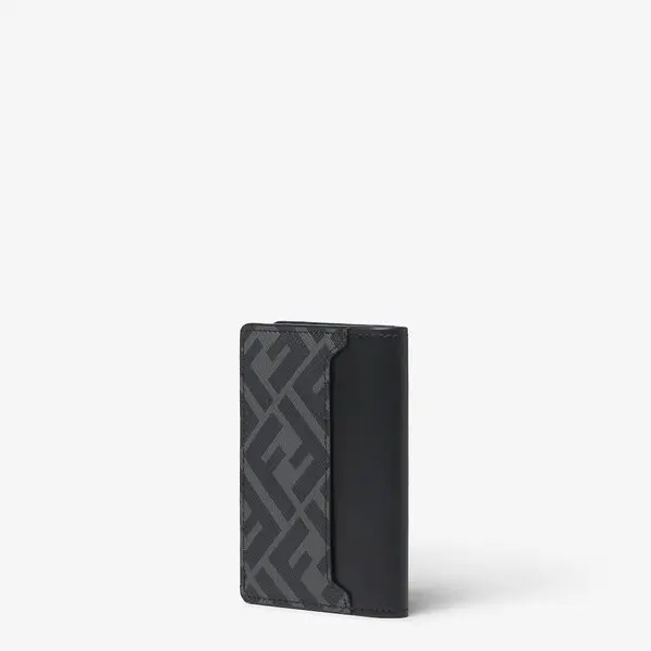 Fendi Ff Squared Card Holder - Black