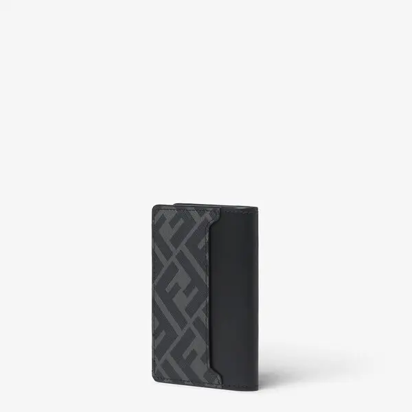 Fendi Ff Squared Card Holder - Black