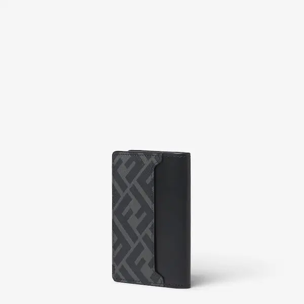 Fendi Ff Squared Card Holder - Black