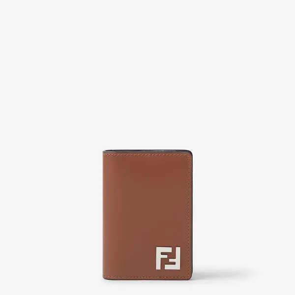 Fendi Ff Squared Card Holder - Brown