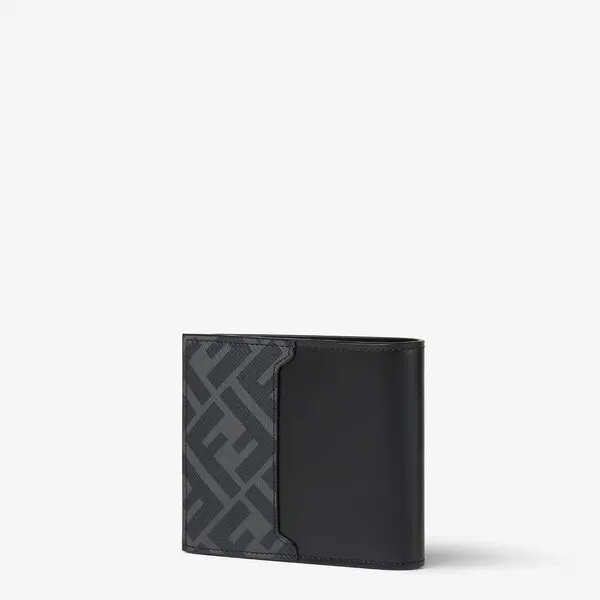 Fendi Ff Squared Bifold Wallet - Black