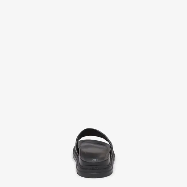 Fendi Diagonal Slides - Black