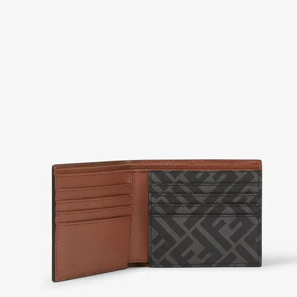 Fendi Ff Squared Bifold Wallet - Brown