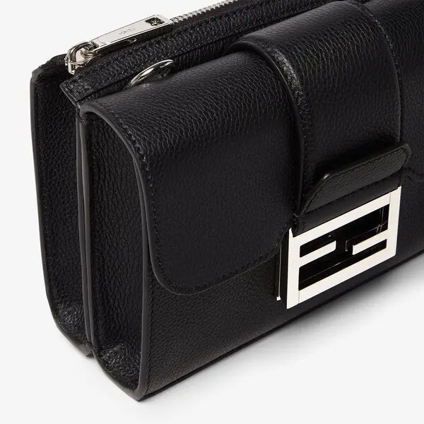Fendi Baguette Double Bag - Black