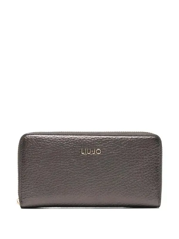 Liu Jo Metallic Zip-around Wallet - Brown