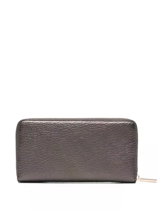 Liu Jo Metallic Zip-around Wallet - Brown