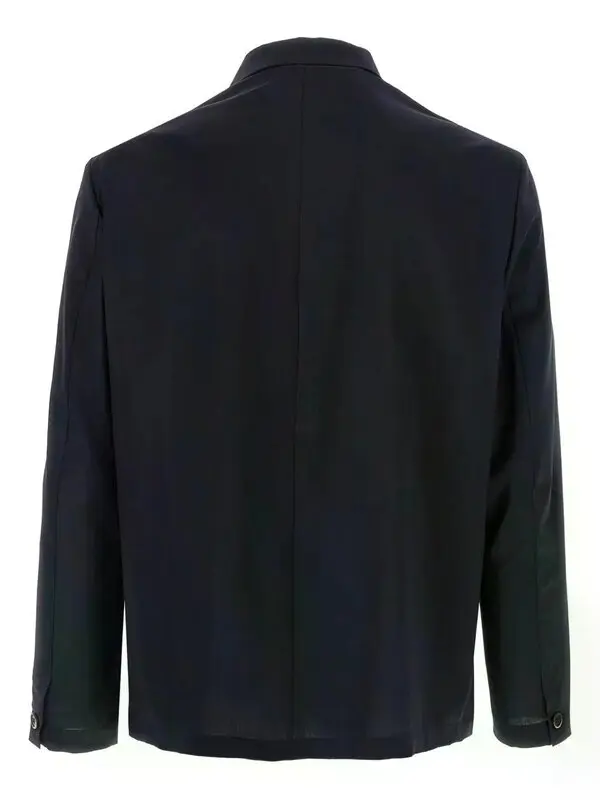 Barena Venezia Button-cuffed Wool Overshirt - Blue