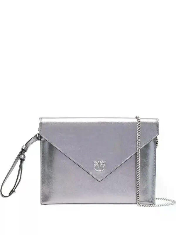Pinko Small Leather Flap Clutch