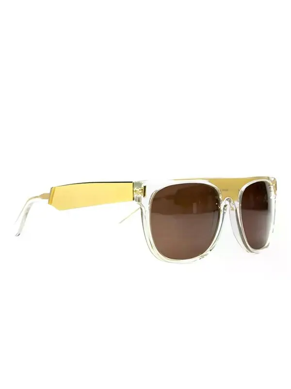 RETROSUPERFUTURE Flat Top Sunglasses With Gold-tone Details