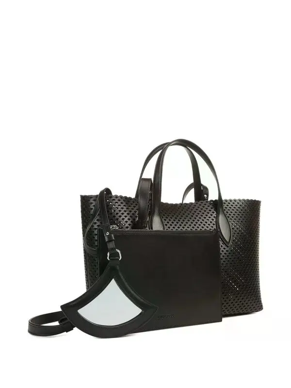 SERGIO ROSSI Mini Mermaid Perforated Tote Bag