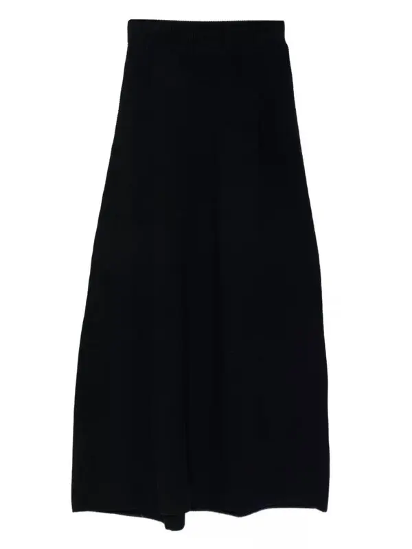 Christian Wijnants Ribbed Wool A-line Skirt