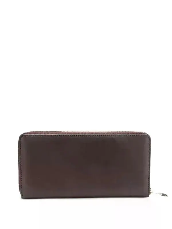 Comme Des Garçons Zip-around Leather Wallet - Brown