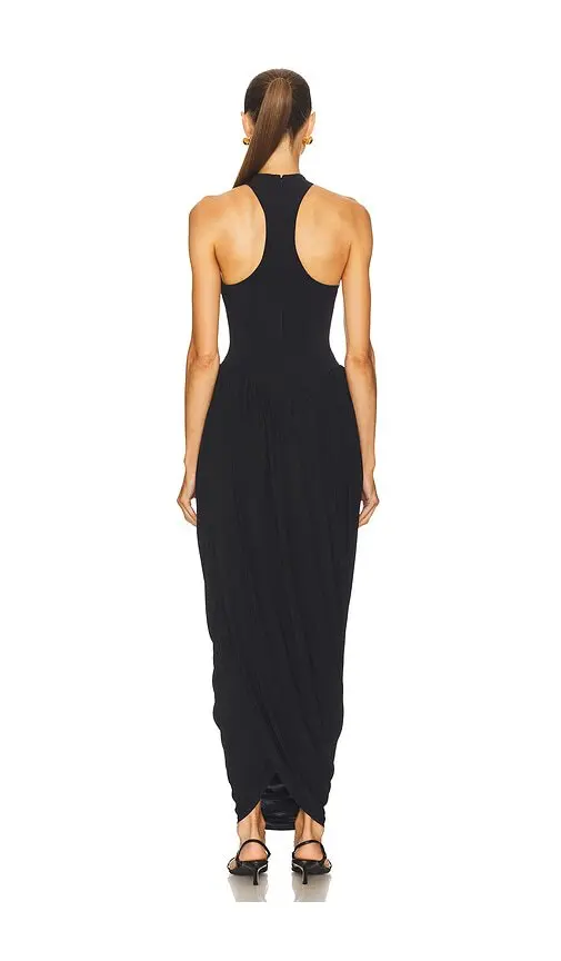 HELSA The Duchess Jersey Dress - Black