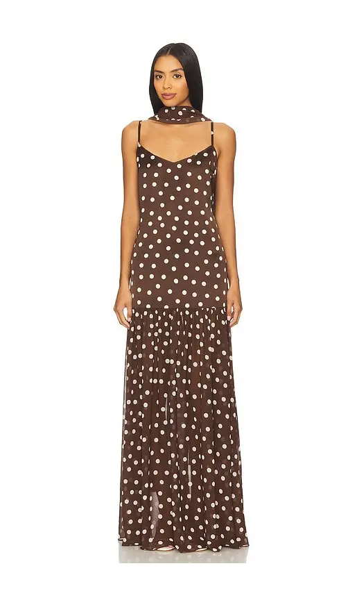 Show Me Your Mumu Dalia Maxi Dress - Brown