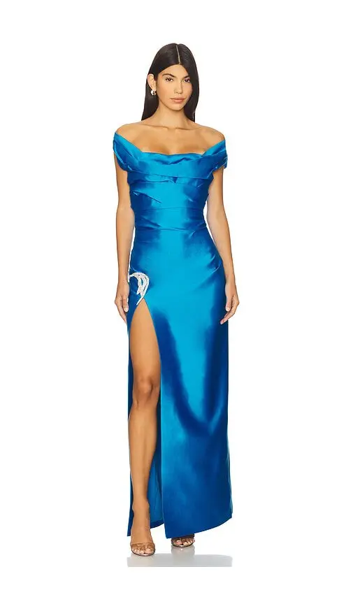 Rachel Gilbert Bailey Gown - Blue
