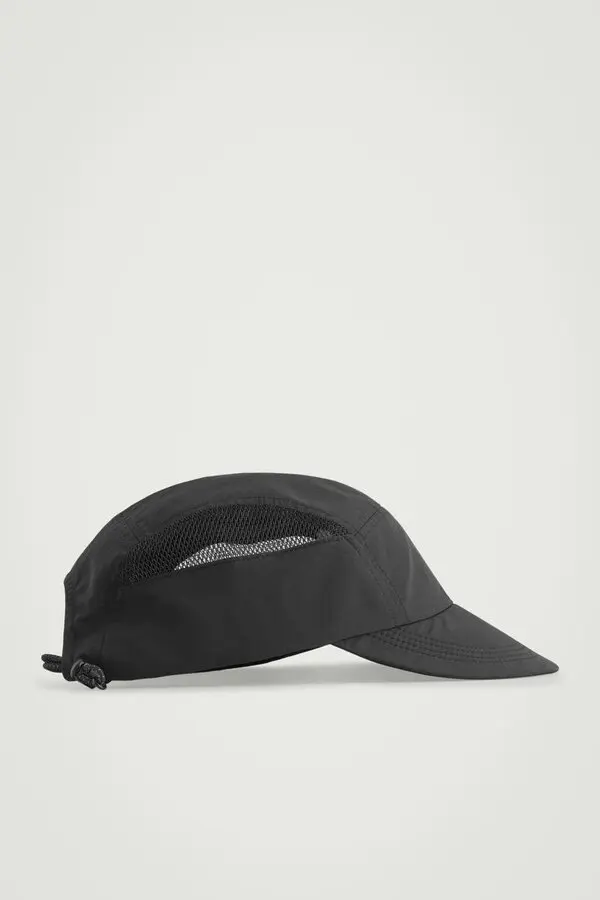 Cos Mesh-paneled Nylon Cap - Black