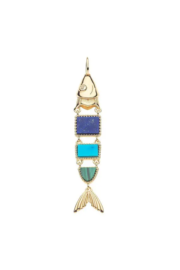 JANE WIN Carpe Diem Fish Pendant Necklace