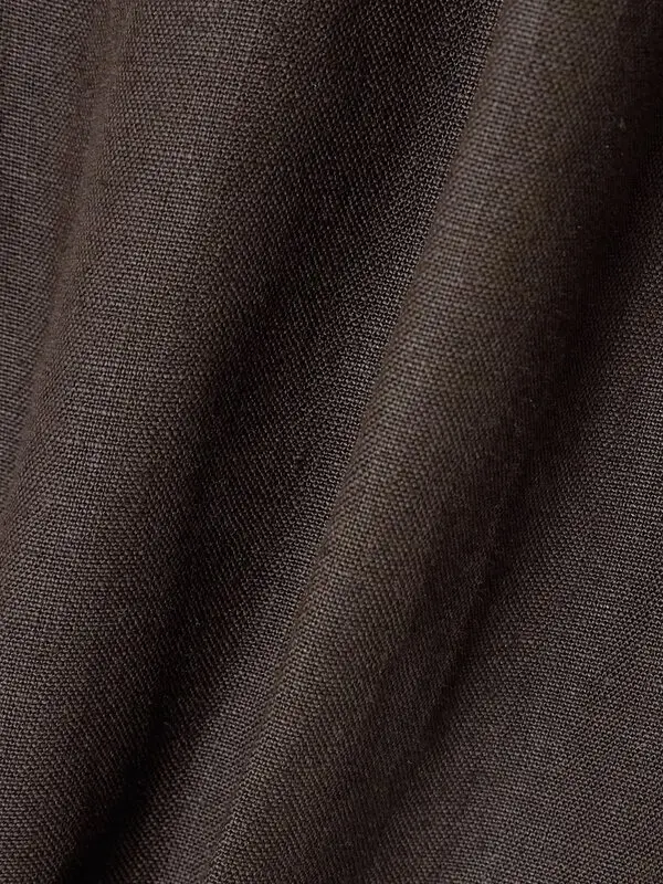 Loro Piana Rodger Pleated Linen Straight-leg Pants