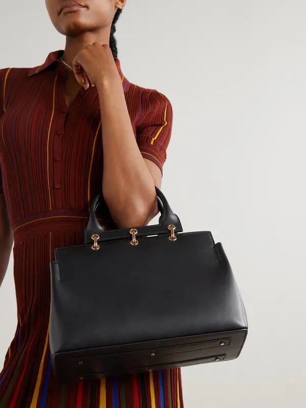 Gabriela Hearst Small Leather Tote - Black