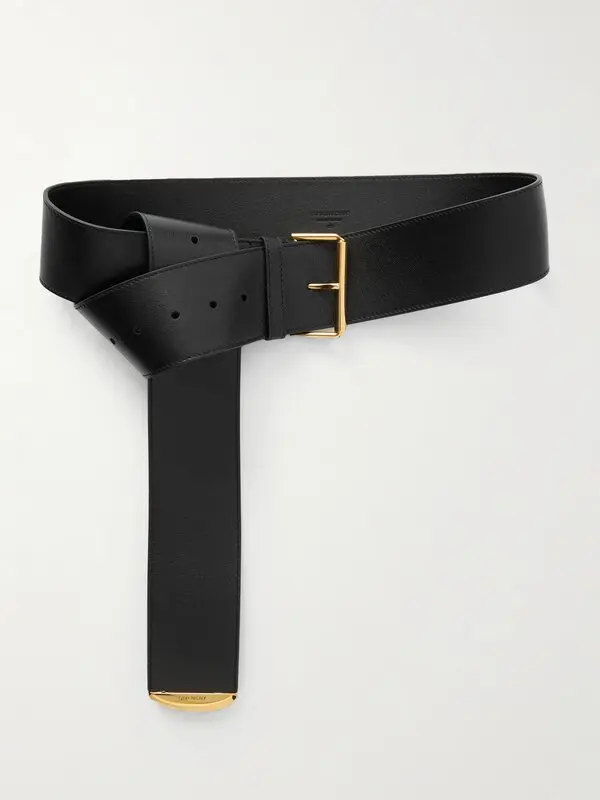 Givenchy Voyou Large Leather Belt - Black