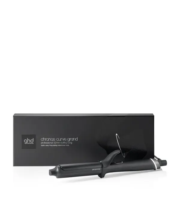 GHD Chronos Curve Grand Tong Hair Curler - Black