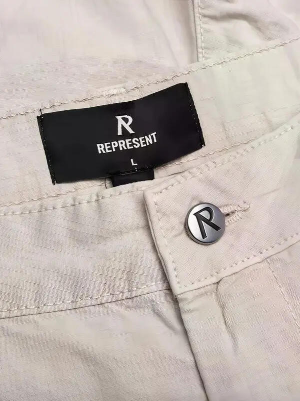 REPRESENT Linen Cargo Shorts