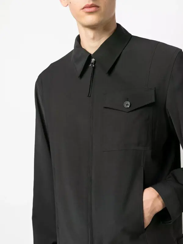 Helmut Lang Zip-up Tailored Shirt Jacket