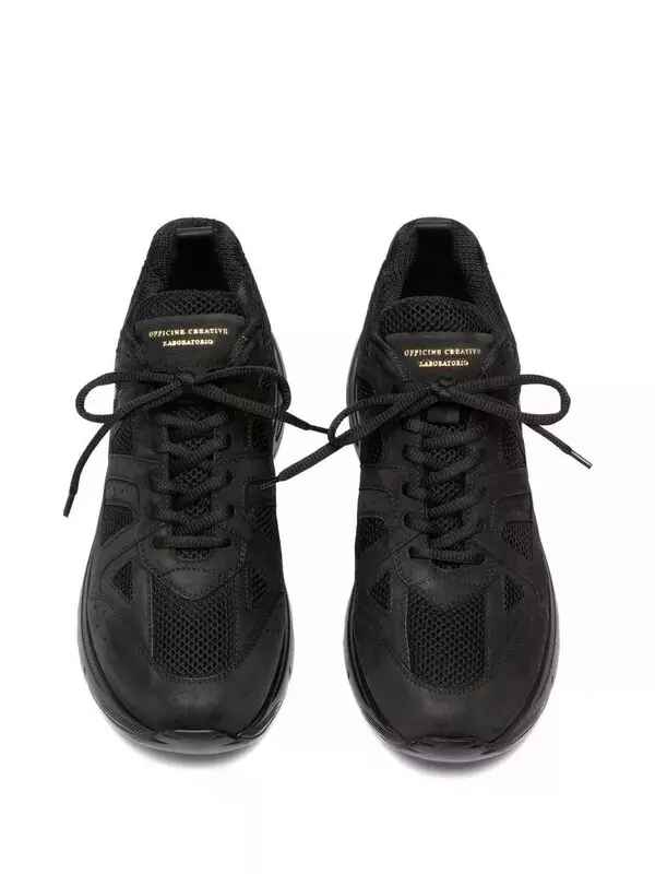 Officine Creative Leather Sneakers - Black