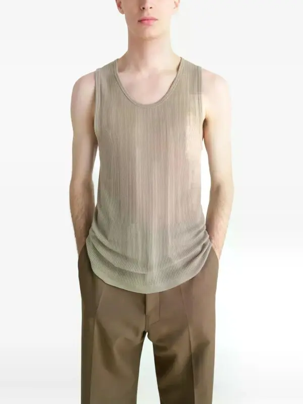 LEMAIRE Ribbed Crewneck Tank Top