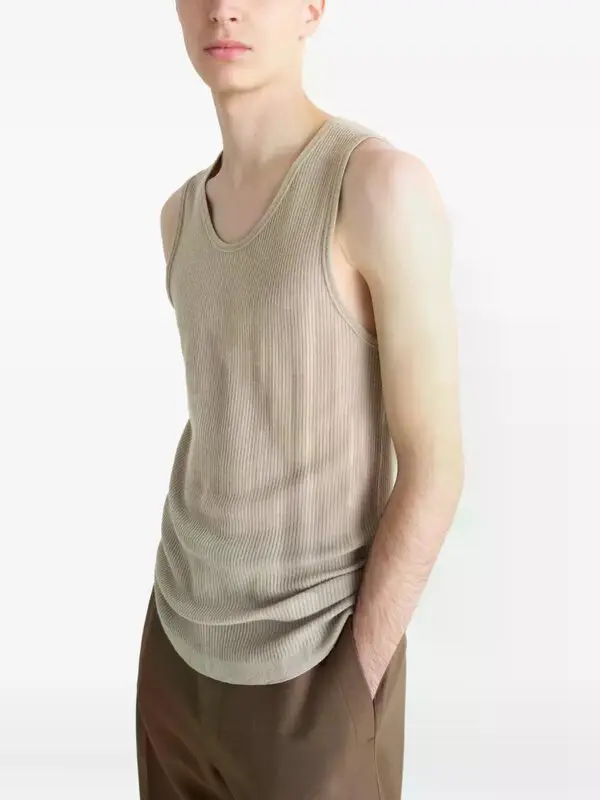 LEMAIRE Ribbed Crewneck Tank Top