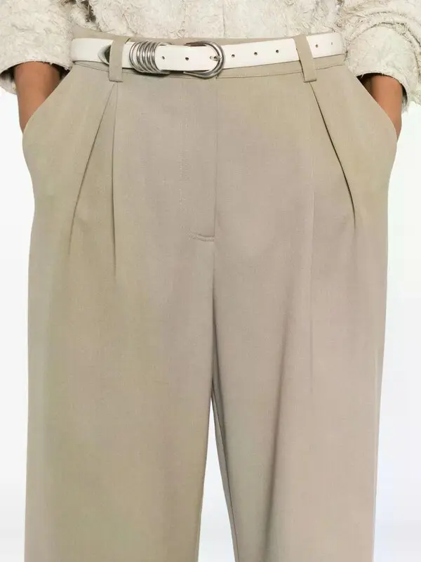 Patrizia Pepe Pleated Wide-leg Trousers