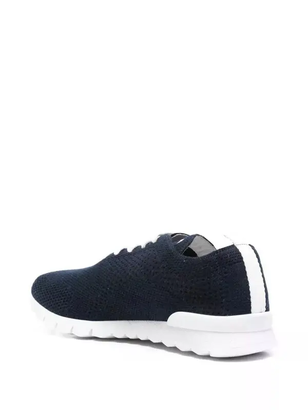 Kiton Lace-up Low-top Sneakers - Blue