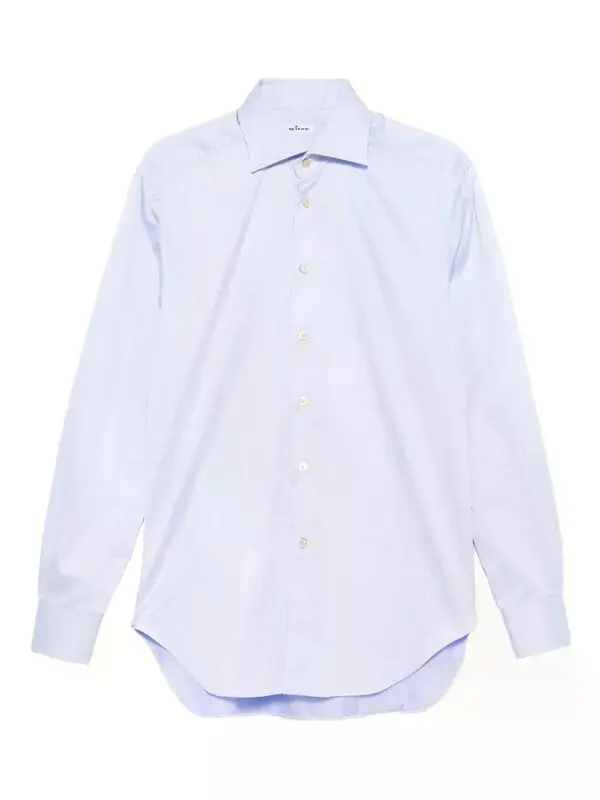 Kiton Long-sleeve Button-down Shirt - Blue