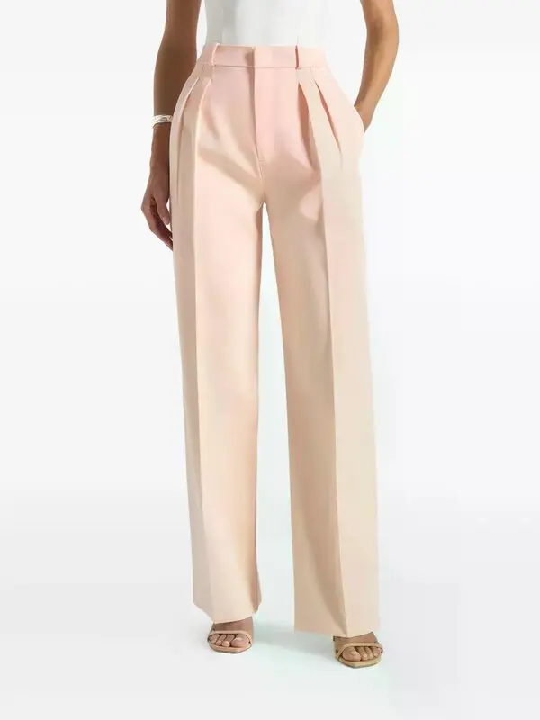 Manière De Voir Maniere De Voir Julie Twin-pleat Tailored Trousers - Pink